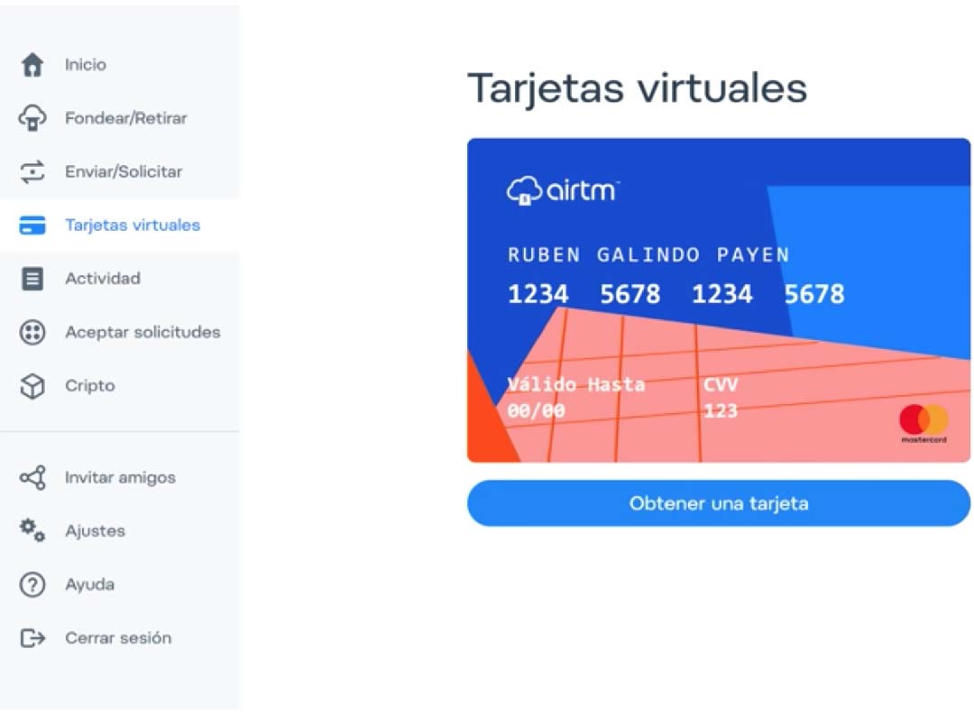 [2022] ¿Cómo es la tarjeta virtual de Airtm? | Consíguela Gratis aquí