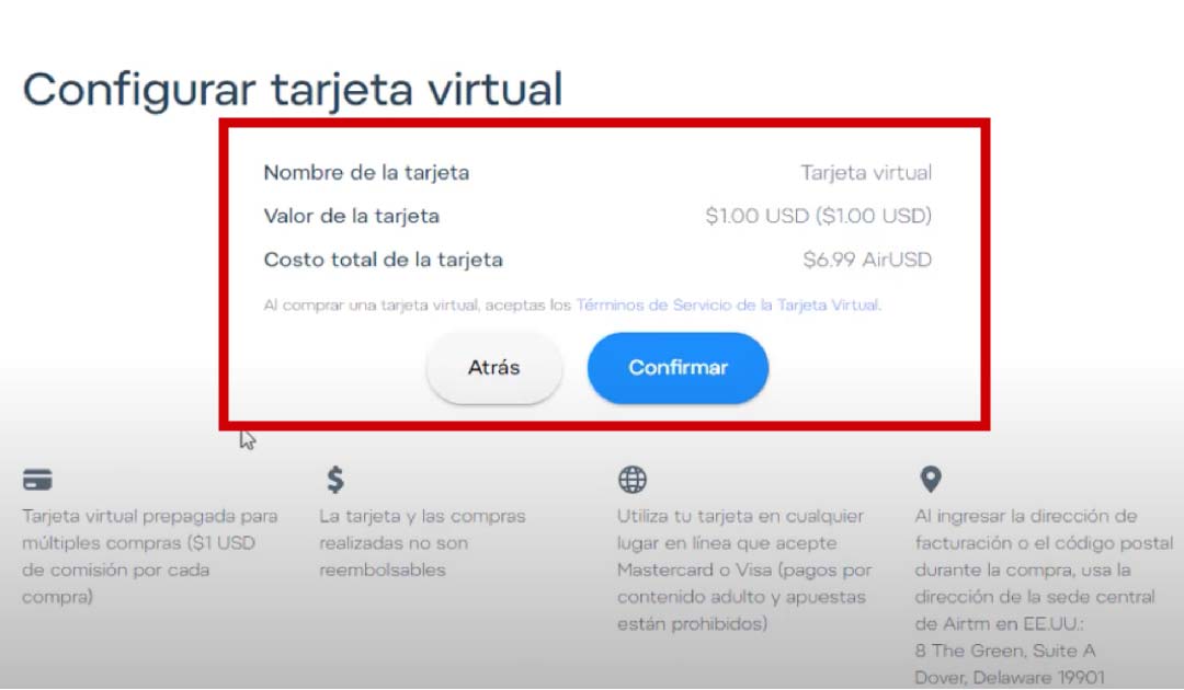 [2022] ¿Cómo es la tarjeta virtual de Airtm? | Consíguela Gratis aquí